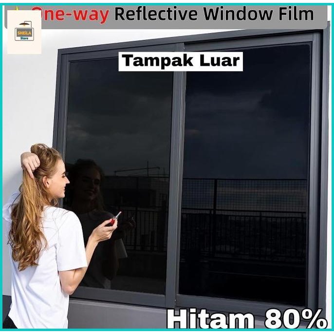 Jual Sheila store STICKER KACA STIKER KACA JENDELA RUMAH FILM ONE WAY ...