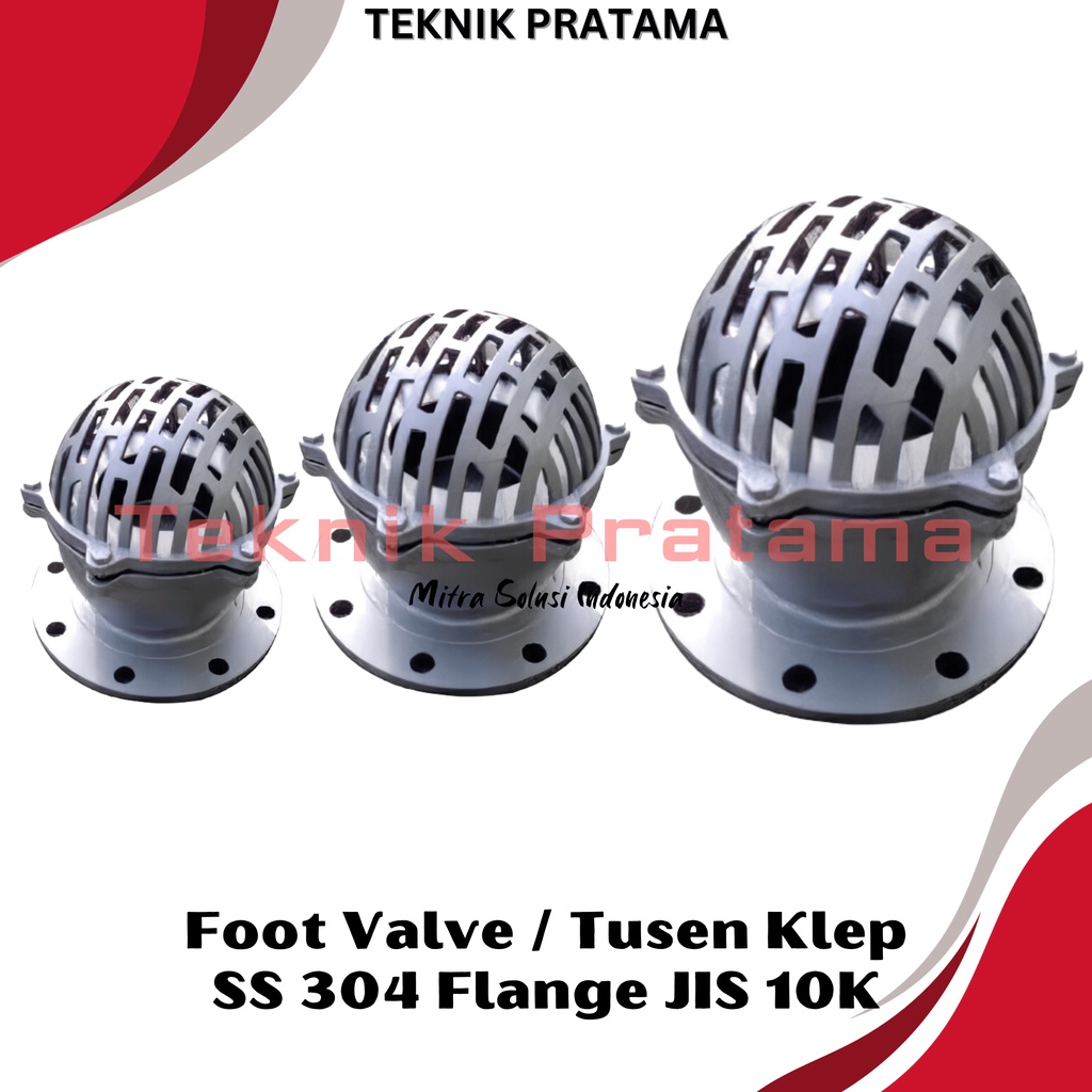 Jual Foot Valve / Tusen Klep Stainless Steel 304 Flange Jis 10K Size 6 ...