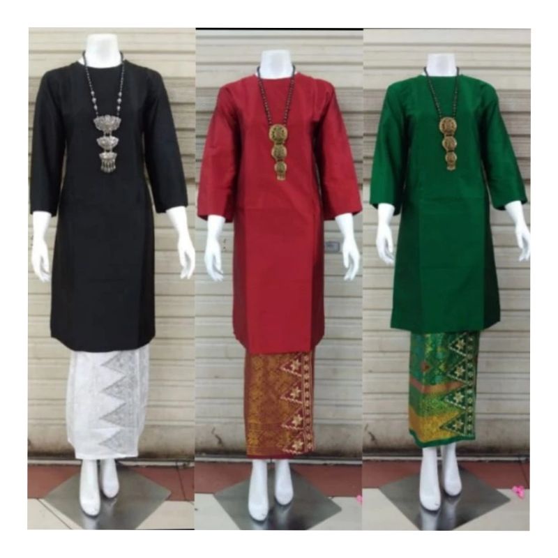 Jual SK-Atasan kebaya kurung taffeta siti nurbaya//kebaya kurung taffeta melayu | Shopee Indonesia
