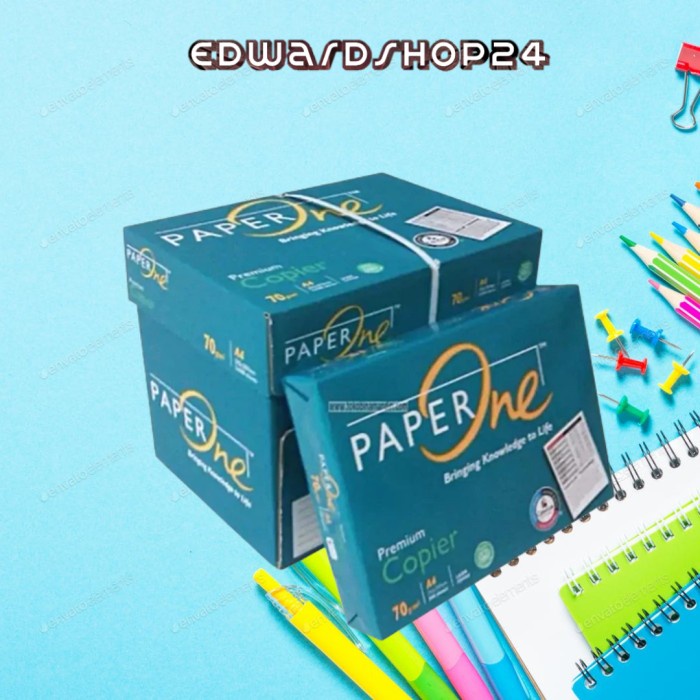Jual [Baru] Kertas Hvs A4 75 Gram Paper One 1 Box Diskon | Shopee Indonesia