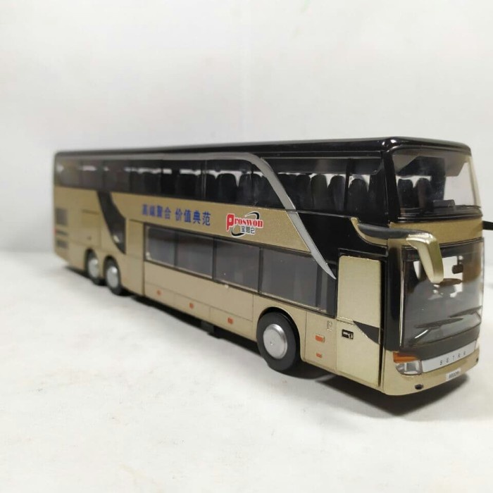 Jual COD Miniatur Diecast Bus Bis Tingkat Double Deck Replika Mobil ...