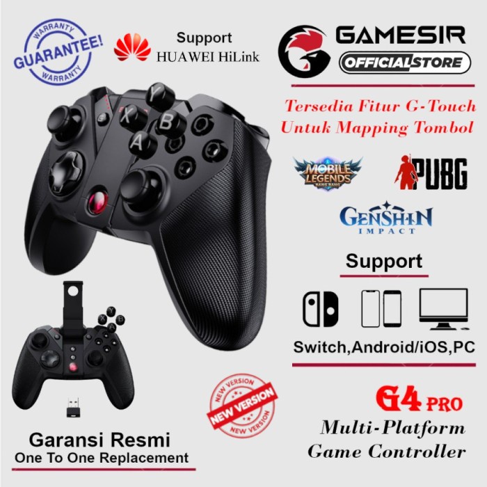 Jual GameSir G4 Pro Joystick Gamepad Game Controller PUBG ML Genshin ...