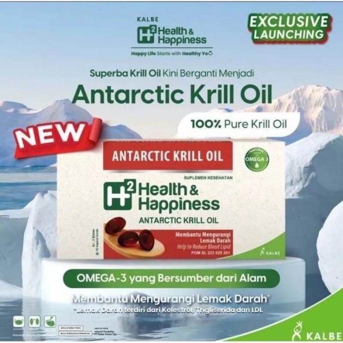 Jual Superba Krill Oil H2 Health Happiness Kalbe Kesehatan Jantung ...