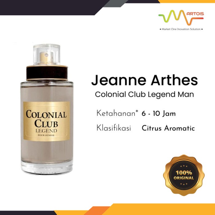 Jual [Ori] Parfum Original Jeanne Arthes Colonial Club Legend Man 100Ml Terbaru | Shopee Indonesia
