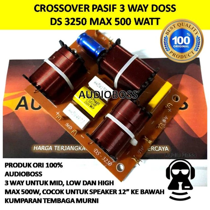 Jual NEW CROSSOVER PASIF 3 WAY DOSS INDOOR MID WOOFER DAN TWEETER ...