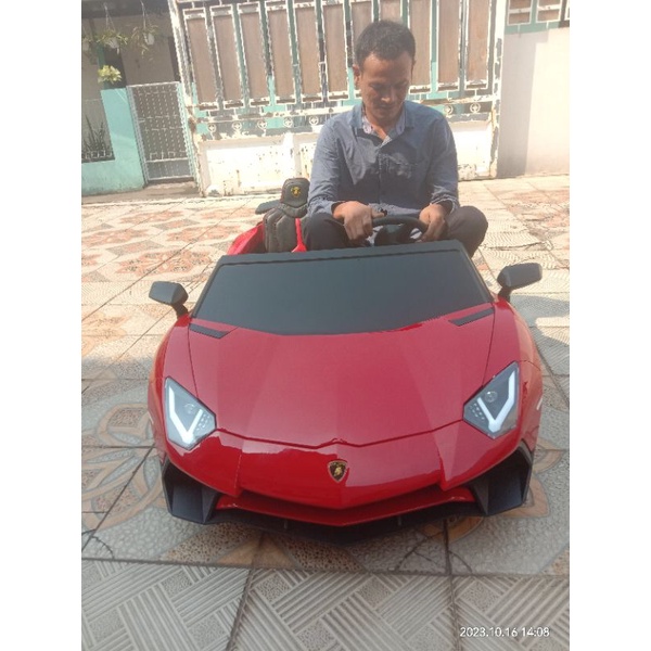 Jual Mainan Mobil Aki Lamborghini Aventador Brusless 24V Lisenced Nkyz ...