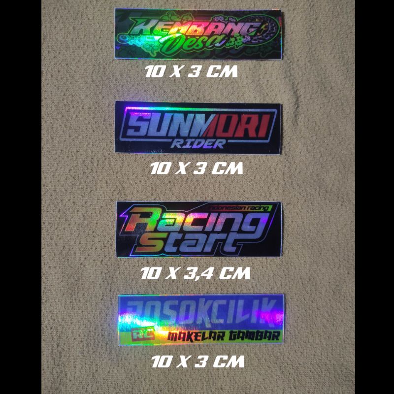Jual stiker racing hologram sticker sponsor sunmori | Shopee Indonesia