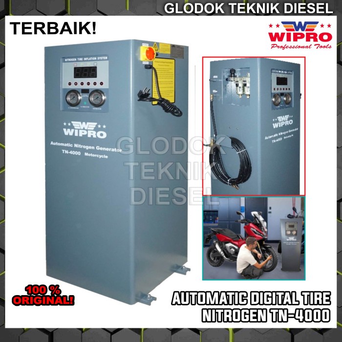 Jual [New Ori] Wipro Pompa Ban Motor Nitrogen Tn 4000 Automatic Digital ...