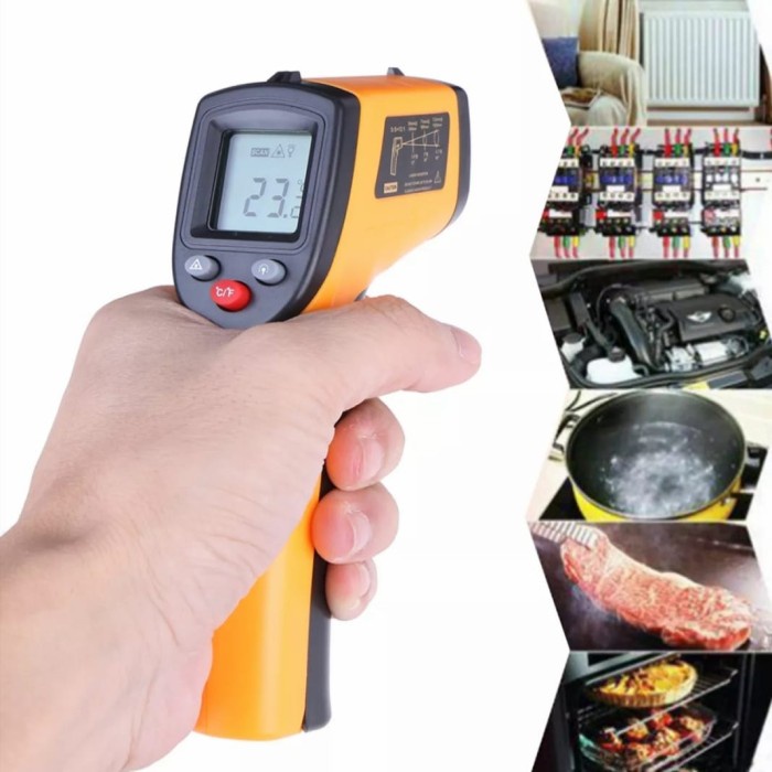 Jual Digital Laser Infrared Thermometer Gun Alat Ukur Suhu Panas ...