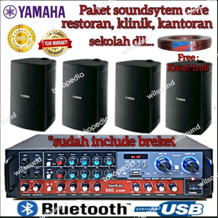 Jual Paket Sound System Cafe Restoran Yamaha Vs6 Vs 6 Original | Shopee Indonesia