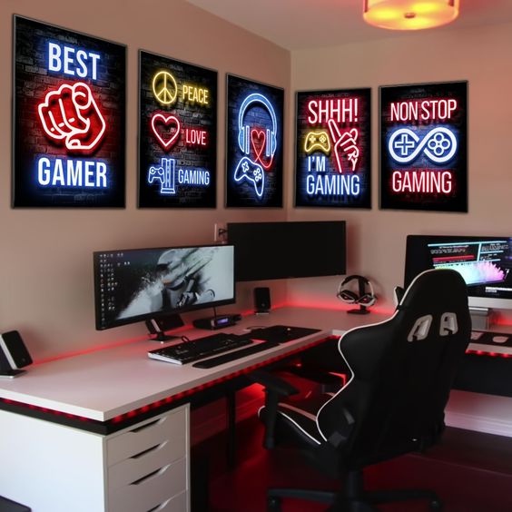 Jual PAJANGAN KAMAR GAMING AESTHETIC (15X30 CM) WALL DECOR PAJANGAN ...
