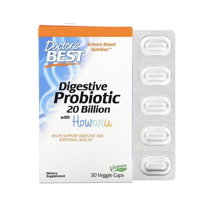 Jual DOCTORS BEST DIGESTIVE PROBIOTIC WITH HOWARU 20 BILLION CFU 30 ...
