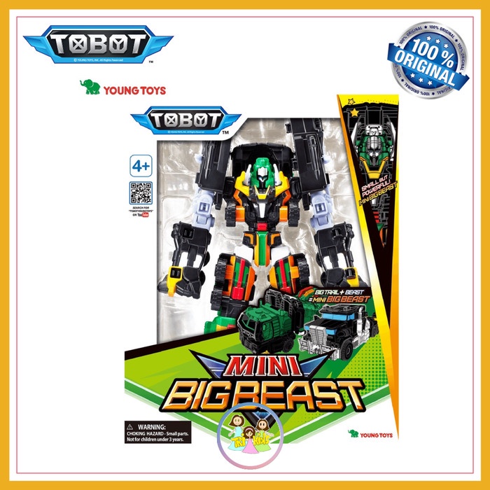Jual New Tobot Gd Galaxy Detective Mini Big Beast Original Young Toys ...
