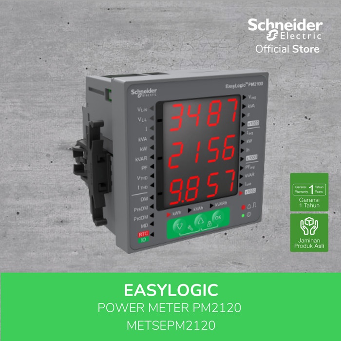 Jual Original Schneider Electric Easylogic Power Meter Lcd Pm2120 ...