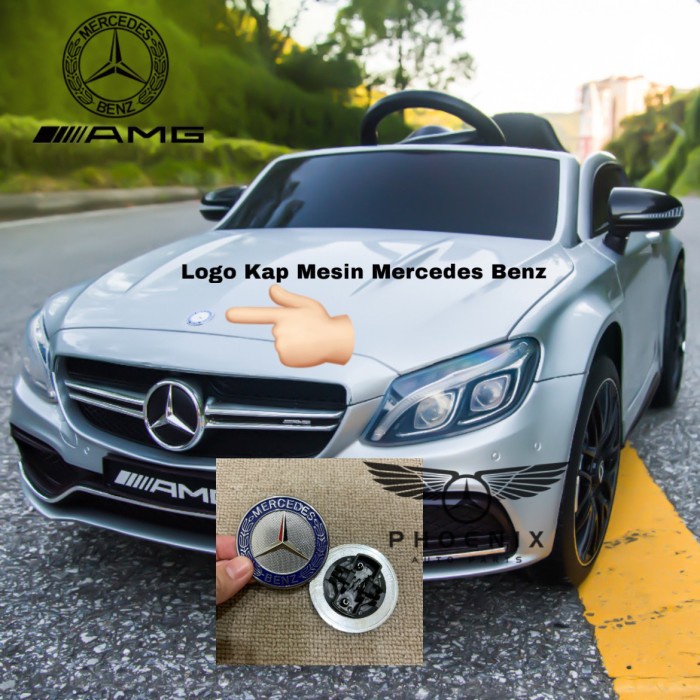 Jual Emblem Mercedes Kap Mesin 57Mm W124W140 W202 W204 W210 W211 Logo ...