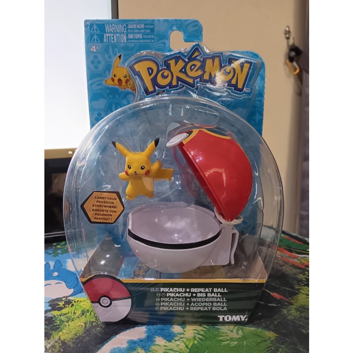 Jual Tomy Pokemon Pikachu + Repeat Ball Original Pokeball | Shopee ...