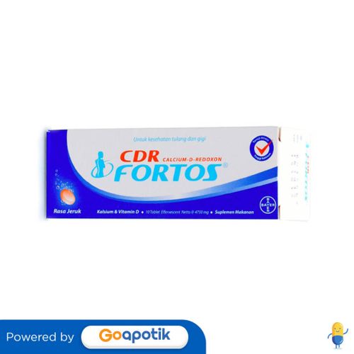 Jual CDR FORTOS EFFERVESCENT 10 TABLET | Shopee Indonesia