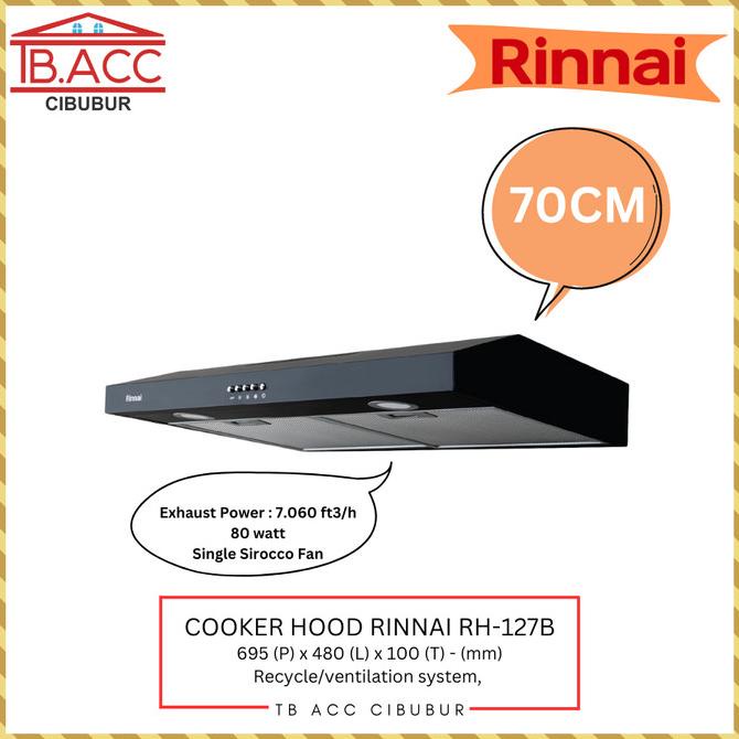 Jual Jual Murah Penghisap Asap Dapur Rinnai Cooker Hood Rinnai Rh 127B ...