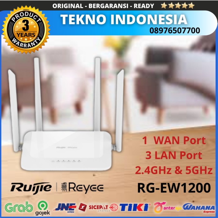 Jual Ruijie Reyee RG EW1200 Dual Band Wireless Mesh WiFi Router 1200M ...