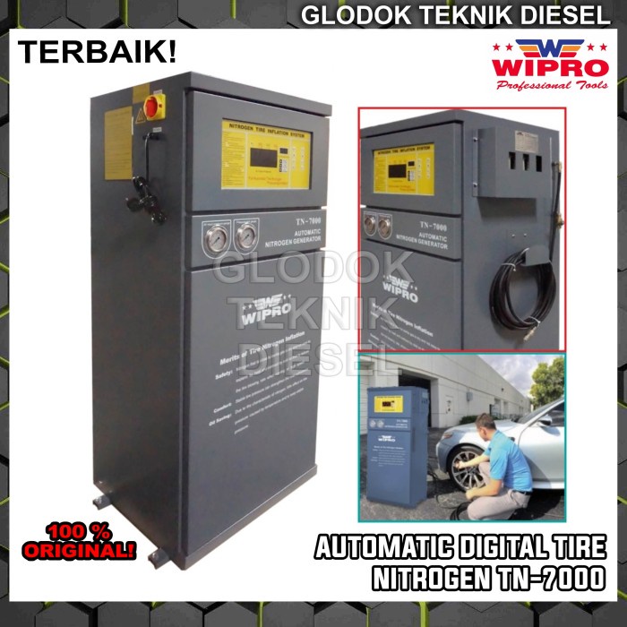 Jual [New Ori] Wipro Pompa Ban Mobil Nitrogen Tn 7000 Automatic Digital ...