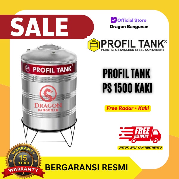 Jual Ori Profil Tank Stainless Ps 1500 Kaki - Toren Air Profil 1500 ...