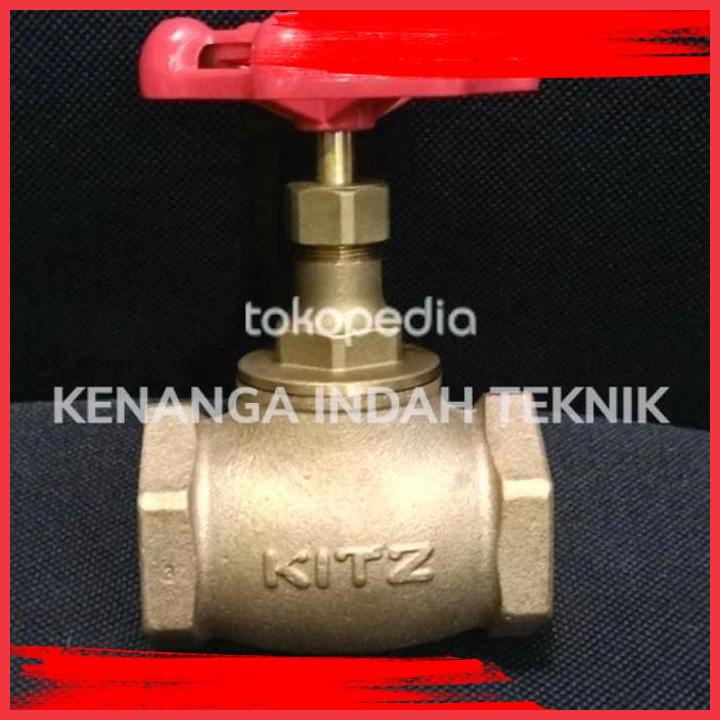 Jual (KENA) GLOBE VALVE KITZ KUNINGAN 1-1/2" INCH ( CLASS 150 ) | Shopee Indonesia