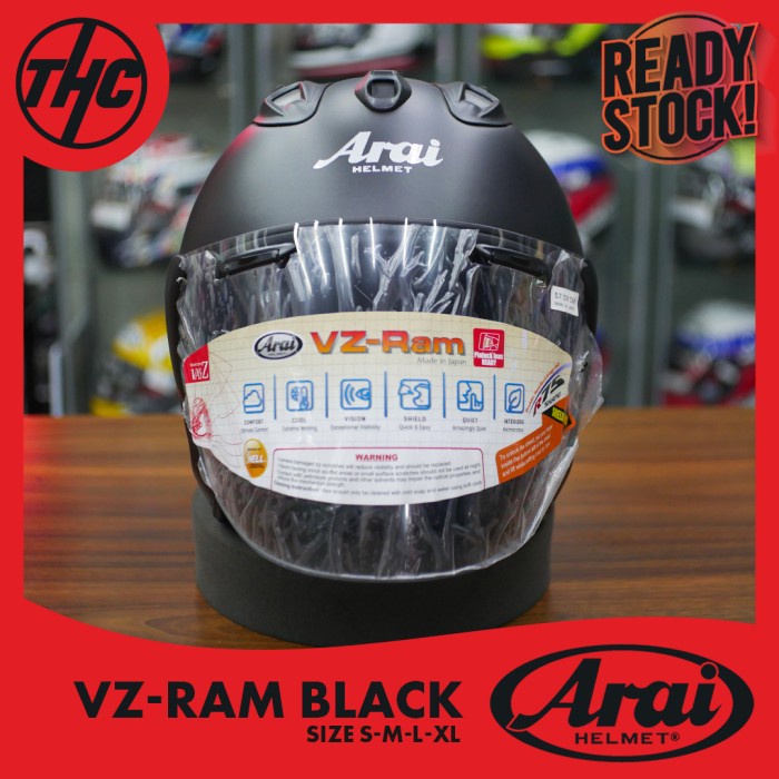 Jual [New Ori] Arai Helmet Vz-Ram Flat Black Limited | Shopee Indonesia