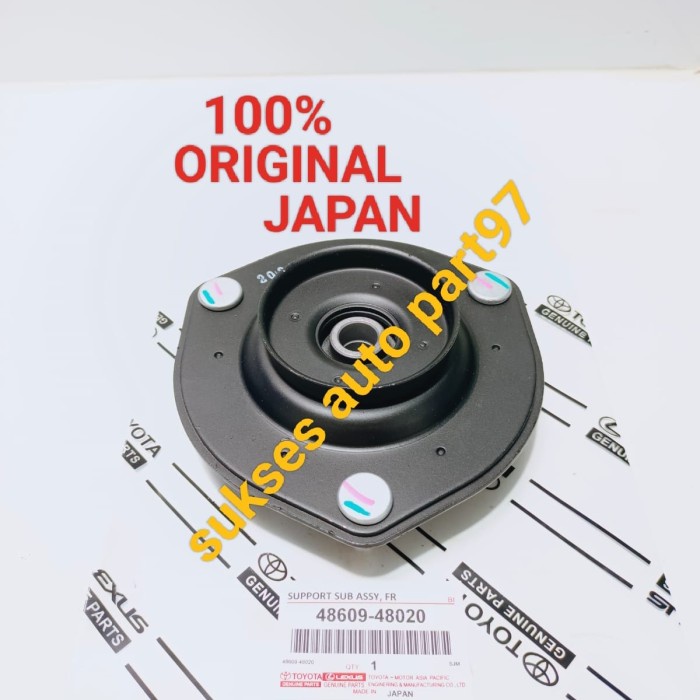 Jual support shock+bearing+stopper+karet boot Alphard ANH10 2003-2007 ...