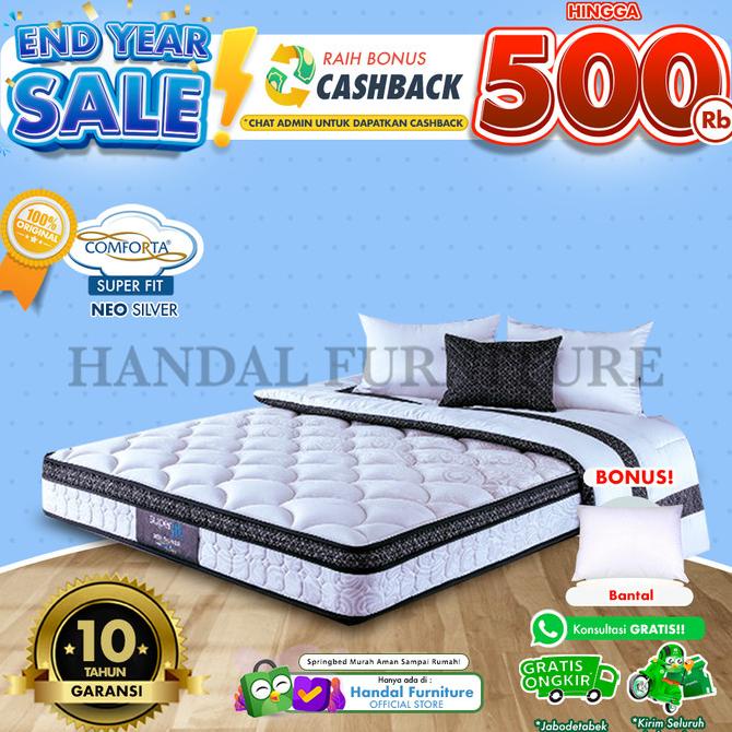 Jual Comforta Hanya Kasur Spring bed Super Fit Silver 120x200 | Shopee ...