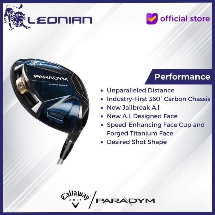 Jual Callaway Paradym Driver Ventus 5 Golf Stick - Stick Golf | Shopee ...