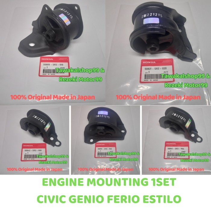 Jual Engine Mounting Kiri Kanan Atas Bawah Belakang Civic Genio Estilo ...