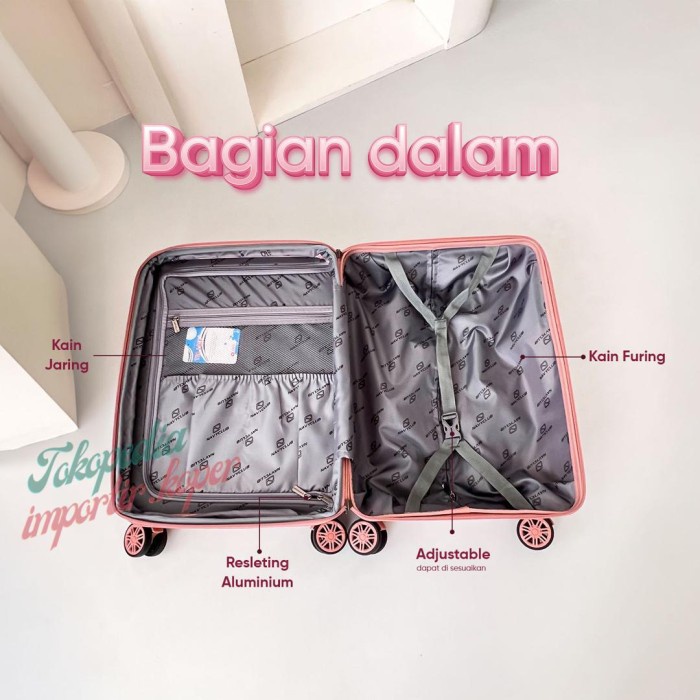 Jual Koper Jumbo Navy Club Original 3972 - 20 24 28 32 Inch Tsa ...