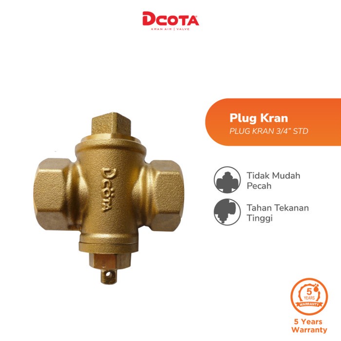 Jual Dcota Brass Valve Kuningan Plug Kran 3/4” | Shopee Indonesia