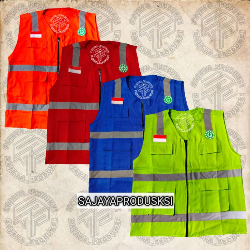 Jual rompi proyek | rompi safety | rompi lapangan | rompik3 | free logo ...
