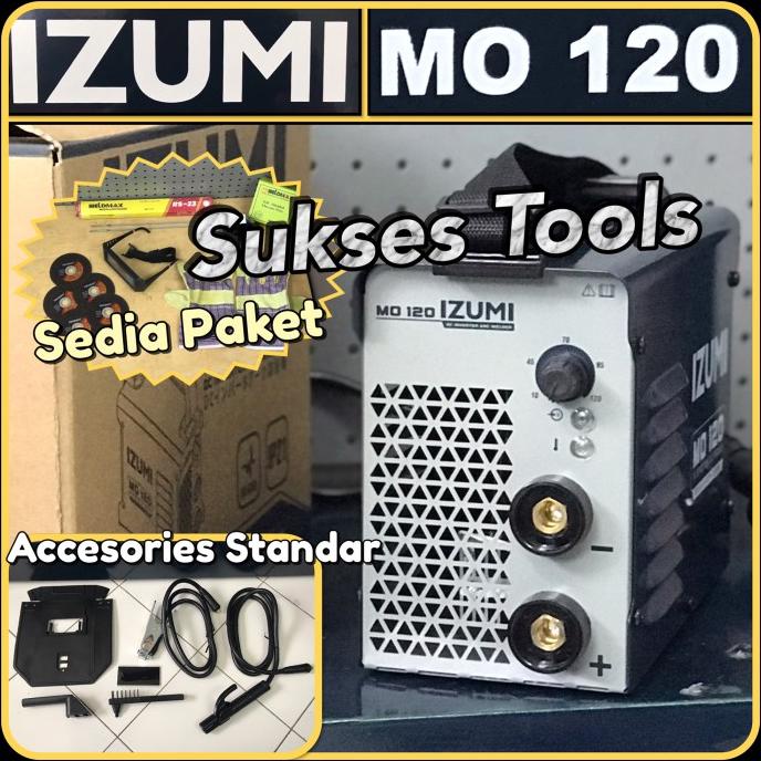 Jual Mesin Las Izumi MO 120 MO120 Trafo Las Inverter 120 A 450 watt ++ | Shopee Indonesia