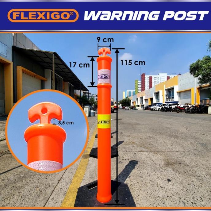 Jual Stick Cone Tinggi 115 cm Plastic Base 6 Kg Siap Pakai ( Sudah ...