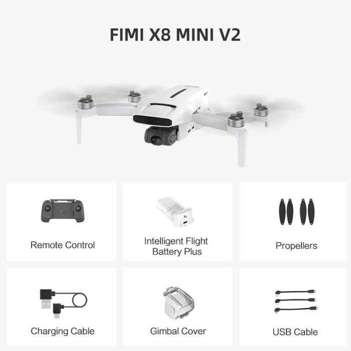 Jual Drone Fimi X8 Mini V2 4K Gps 9Km 3-Axis Gimbal - Drone X 8 Mini V 2 | Shopee Indonesia