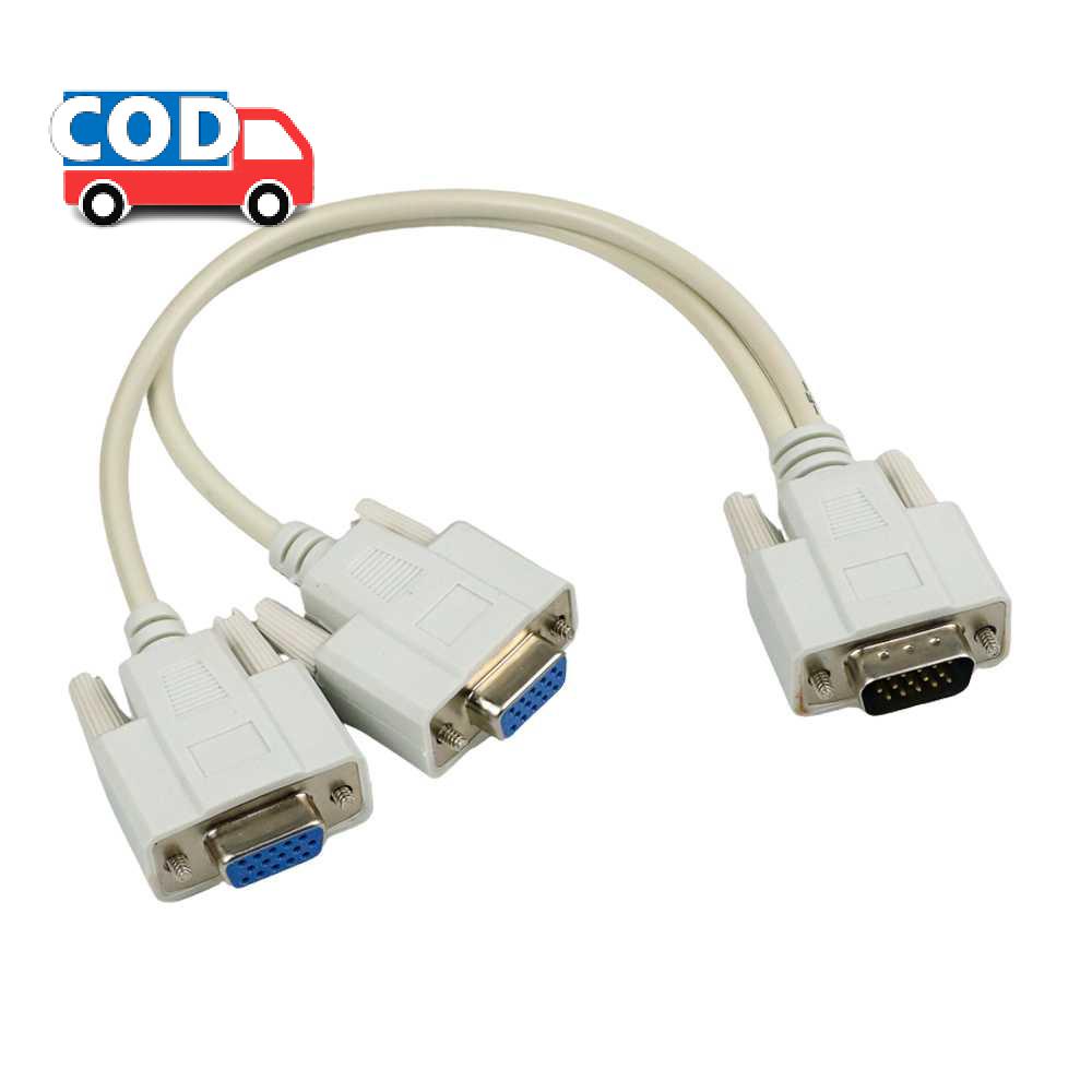 Jual Kabel VGA to Dual VGA Penghubung Laptop PC ke 2 Layar Monitor Output Splitter | Shopee ...