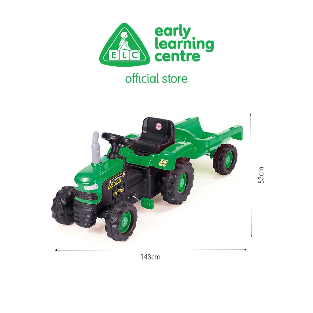 Jual Addo Tractor With Trailer Green - Mainan Ride On Traktor Anak ...