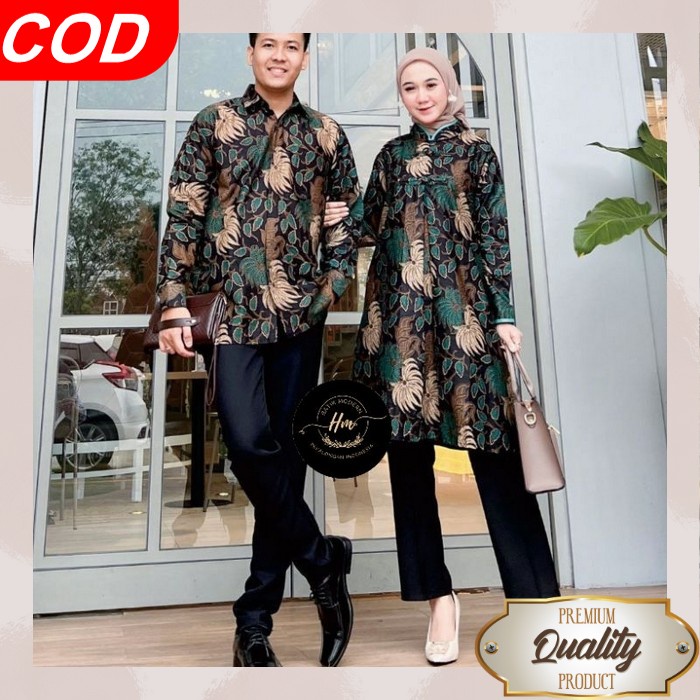 Jual Batik Pasangan Kekinian Pakaian Pasangan Suami Istri Terbaru 2023 ...