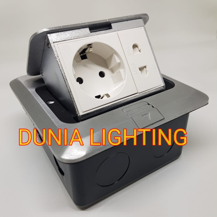 Jual Stop Kontak Lantai China Floor Socket Stopkontak Tanam Meja ...