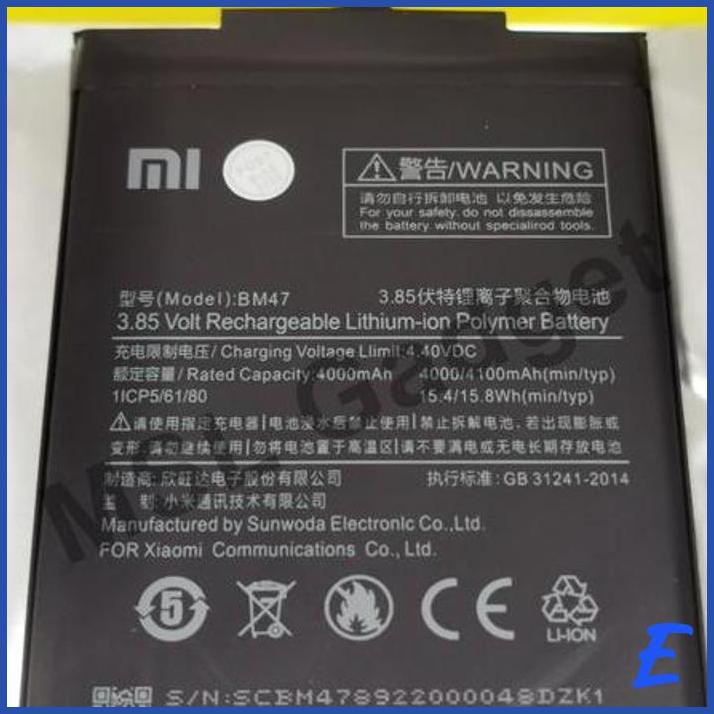 Jual BATERAI XIAOMI REDMI 3 BM47 ORIGINAL 100% | BTR | Shopee Indonesia