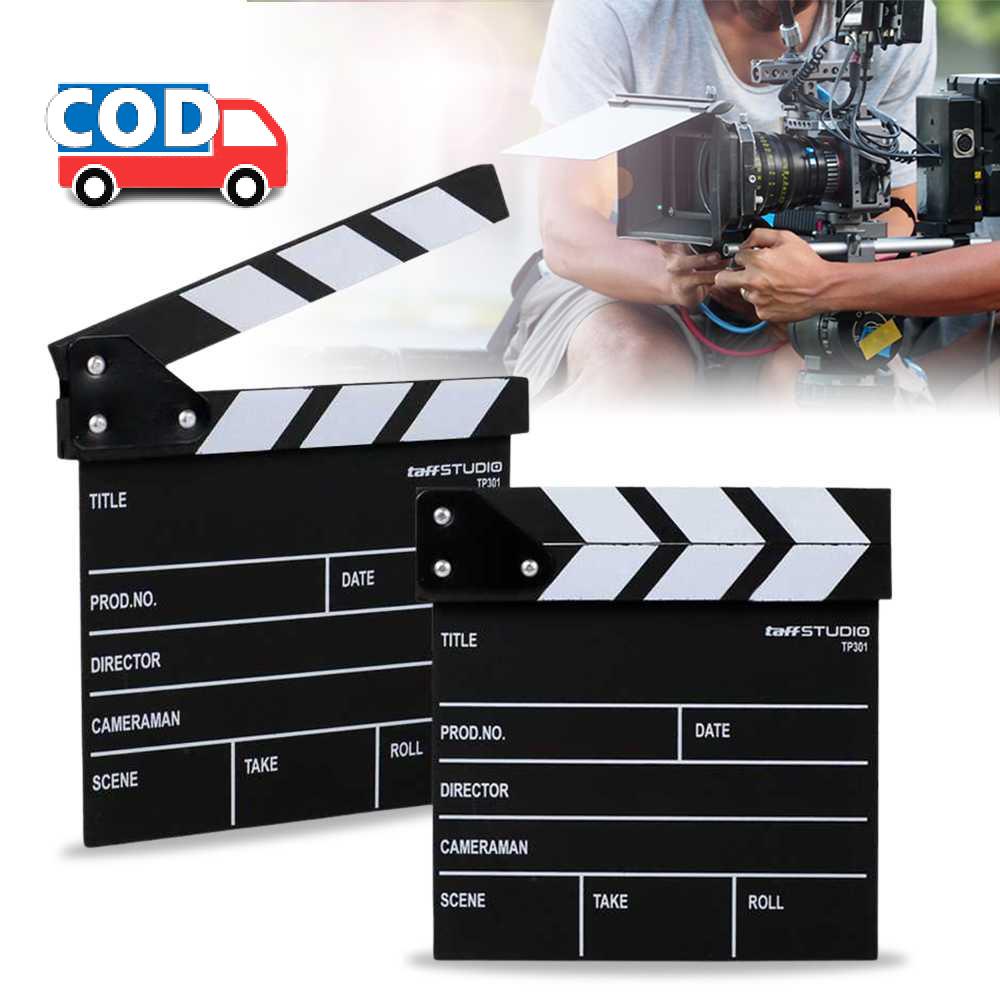 Jual Papan Film Cut Clapper Moviboard Action Sutradara Director ...