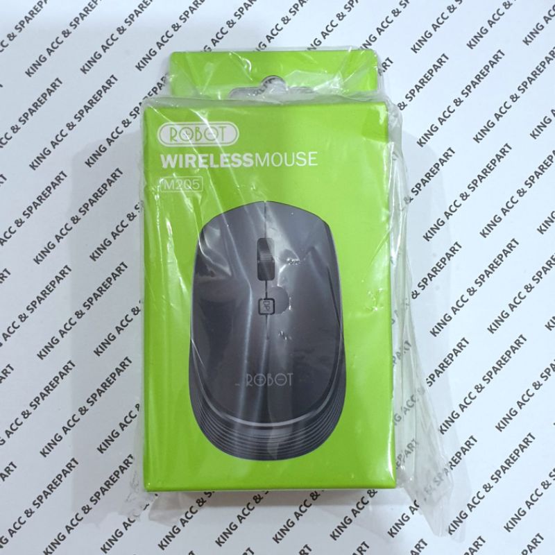 Jual ORIGINAL ROBOT M205 WIRELESS MOUSE 800-1200-1600 DPI BLACK WITHOUT ...