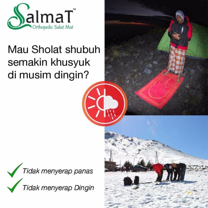Jual Paket Isi 2: Salmat Mihrab Salmat Kundar Blue Sajadah Empuk Tebal ...