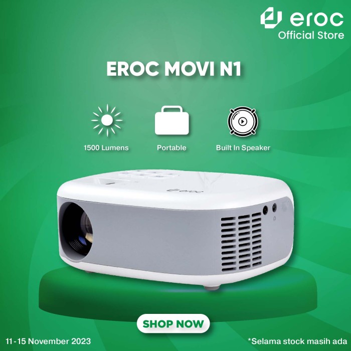 Jual Hawas Eroc Projector -Built In Speaker - Lcd Display - Model Movi ...