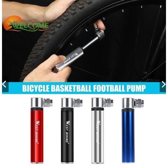 Jual POMPA TANGAN WEST BIKING Alloy ALUMUNIUM ANGIN BAN SEPEDA BOLA ...