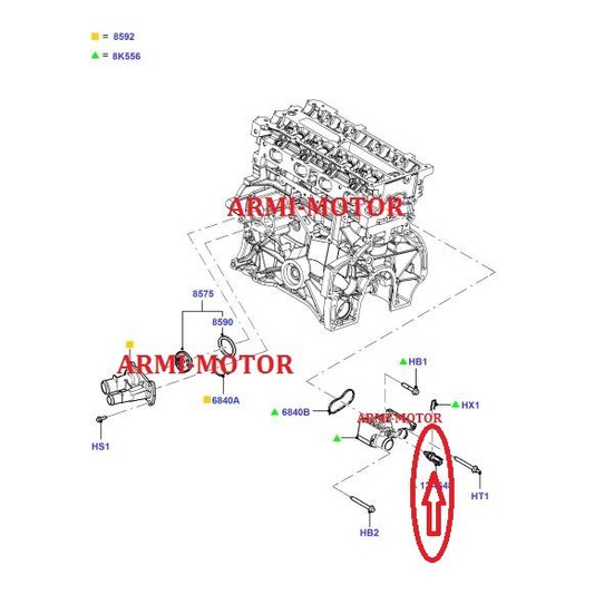 Jual ect sensor ( sensor engine coolant temperature) ford fiesta all ...