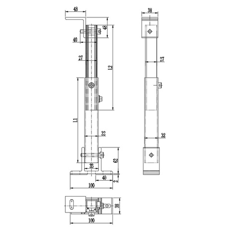 Jual Hopergy Adjustable Rear Leg Kit Mounting Solar PV Module Panel ...