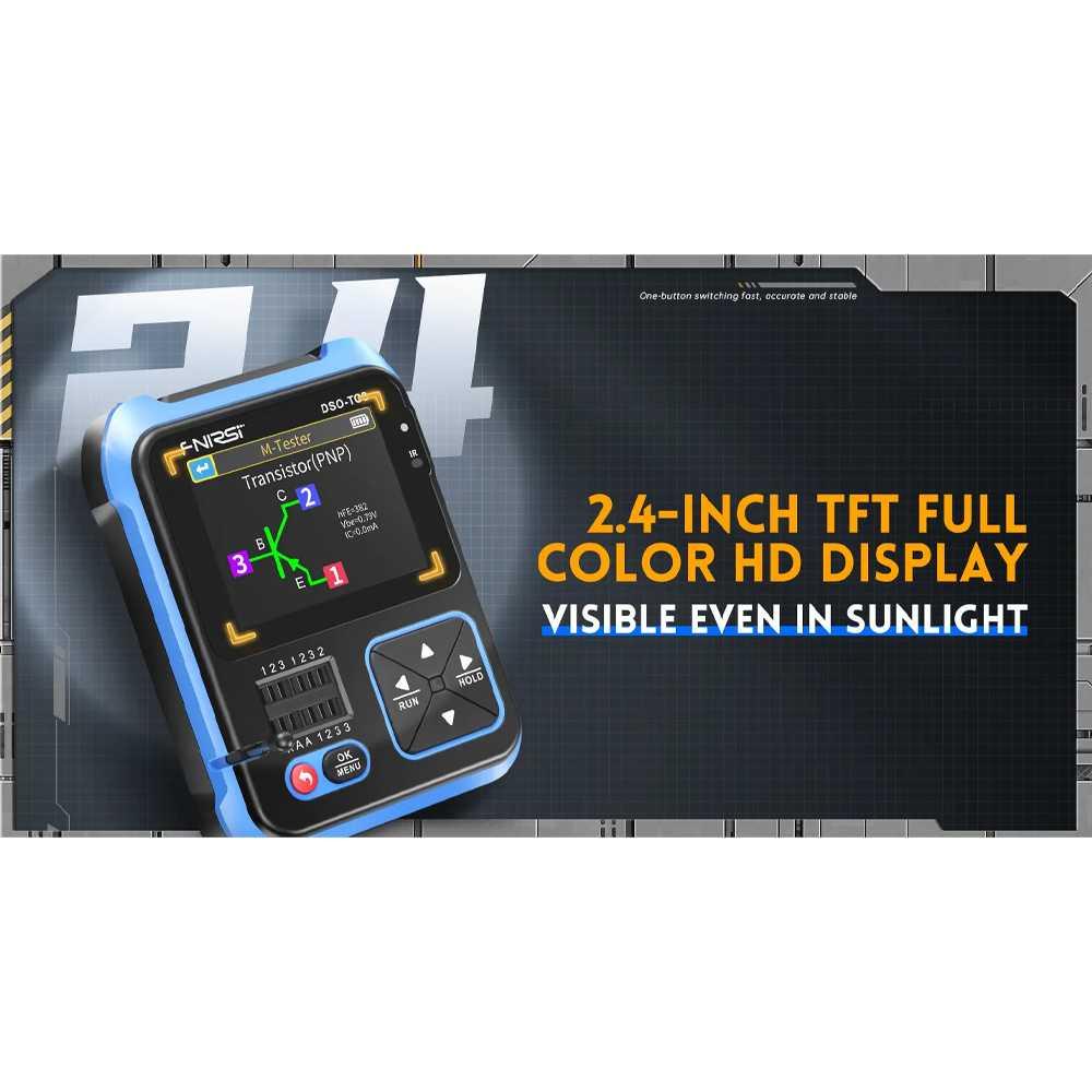 Jual Fnirsi Digital Oscilloscope Transistor Tester 3 In 1 Handheld ...